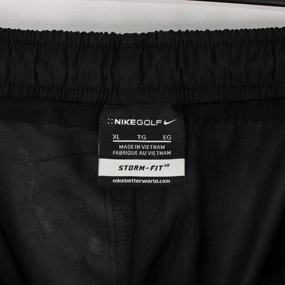 Nike | Pants | Nike Rain Pants Mens Xl Black Storm Fit Golf Waterproof ...